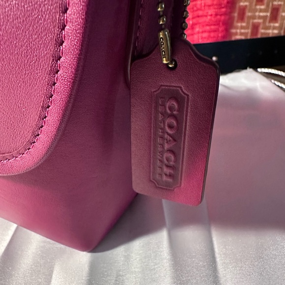 Coach | Bags | Authentic Coach Turnlock Pouch Gorgeous Hot Pink | Poshmark
